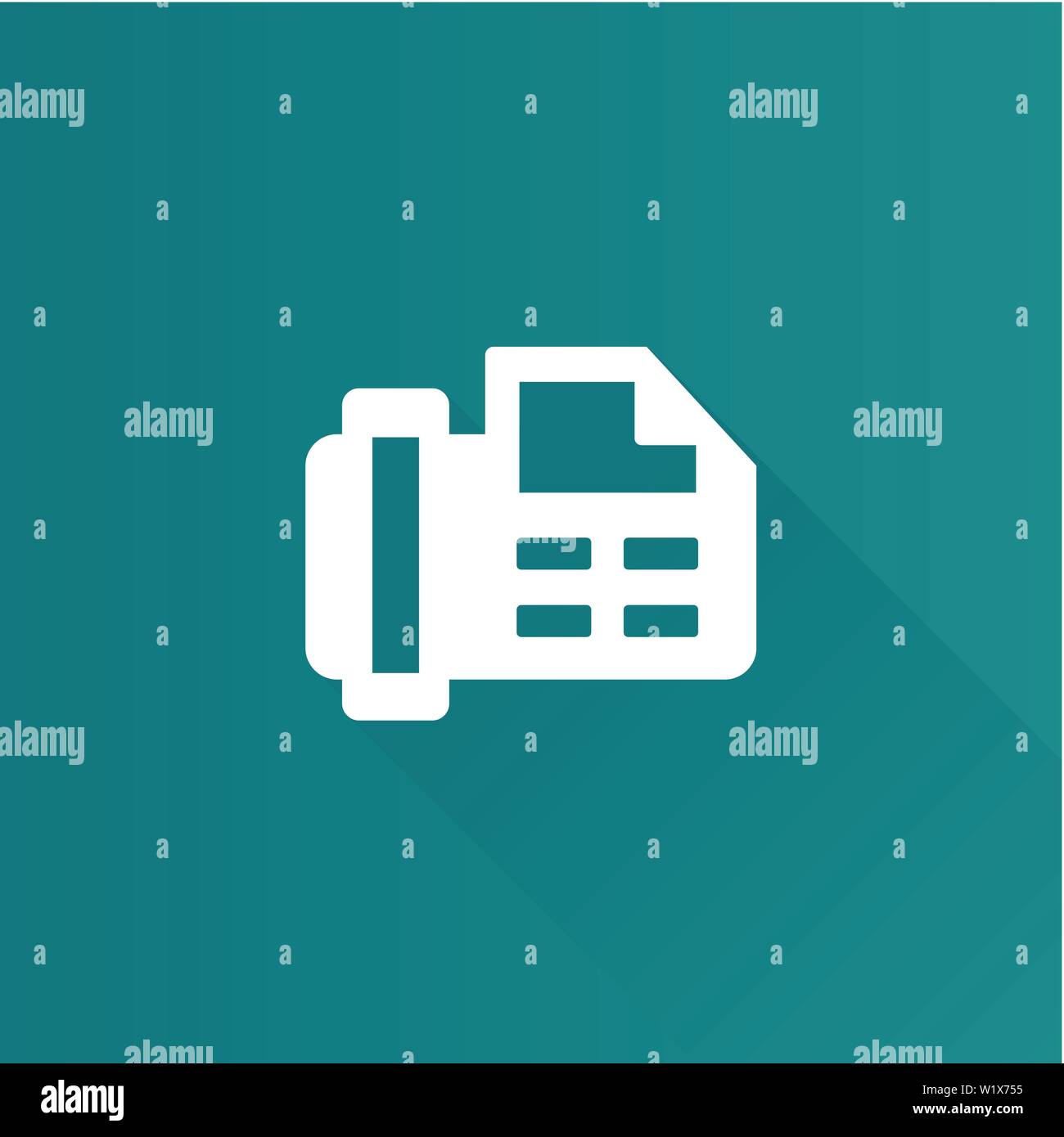 Facsimile icon in Metro user interface color style. Office electrical ...
