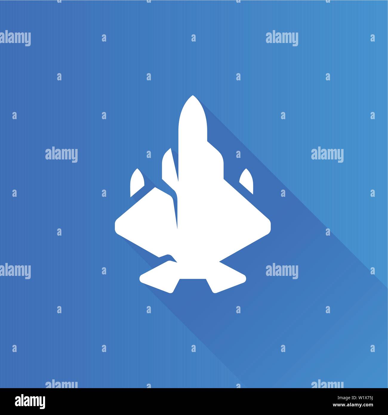 Fighter jet icon in Metro user interface color style. Aircraft military ...