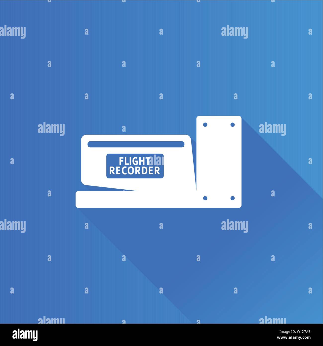 Flight recorder icon in Metro user interface color style ...