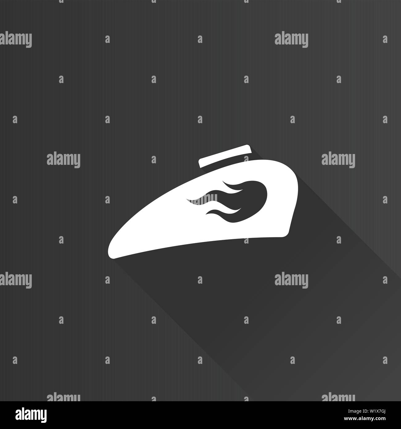 Motorcycle gas tank icon in Metro user interface color style ...
