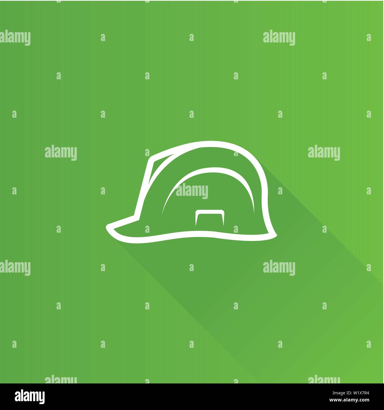 Hard hat icon in Metro user interface color style. Construction head ...