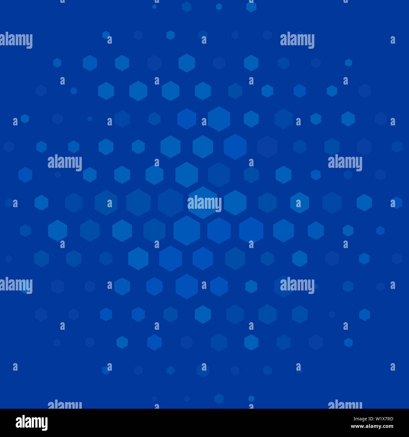 Vector illustration. Hexagonal regular background in blue tones Stock ...