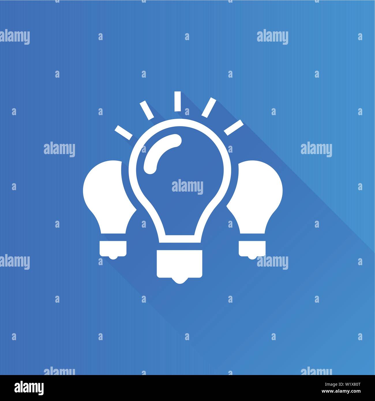 Light bulb icon in Metro user interface color style. Idea inspiration ...