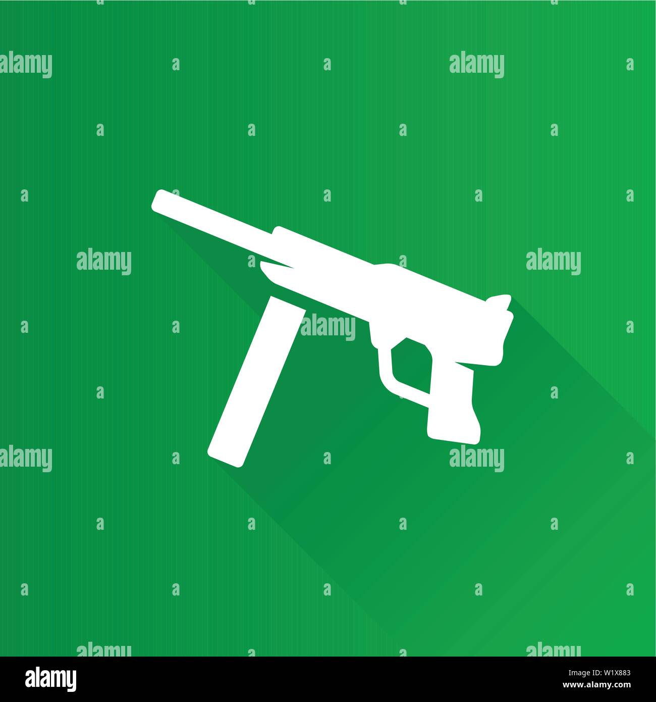 Vintage firearm icon in Metro user interface color style. World war ...
