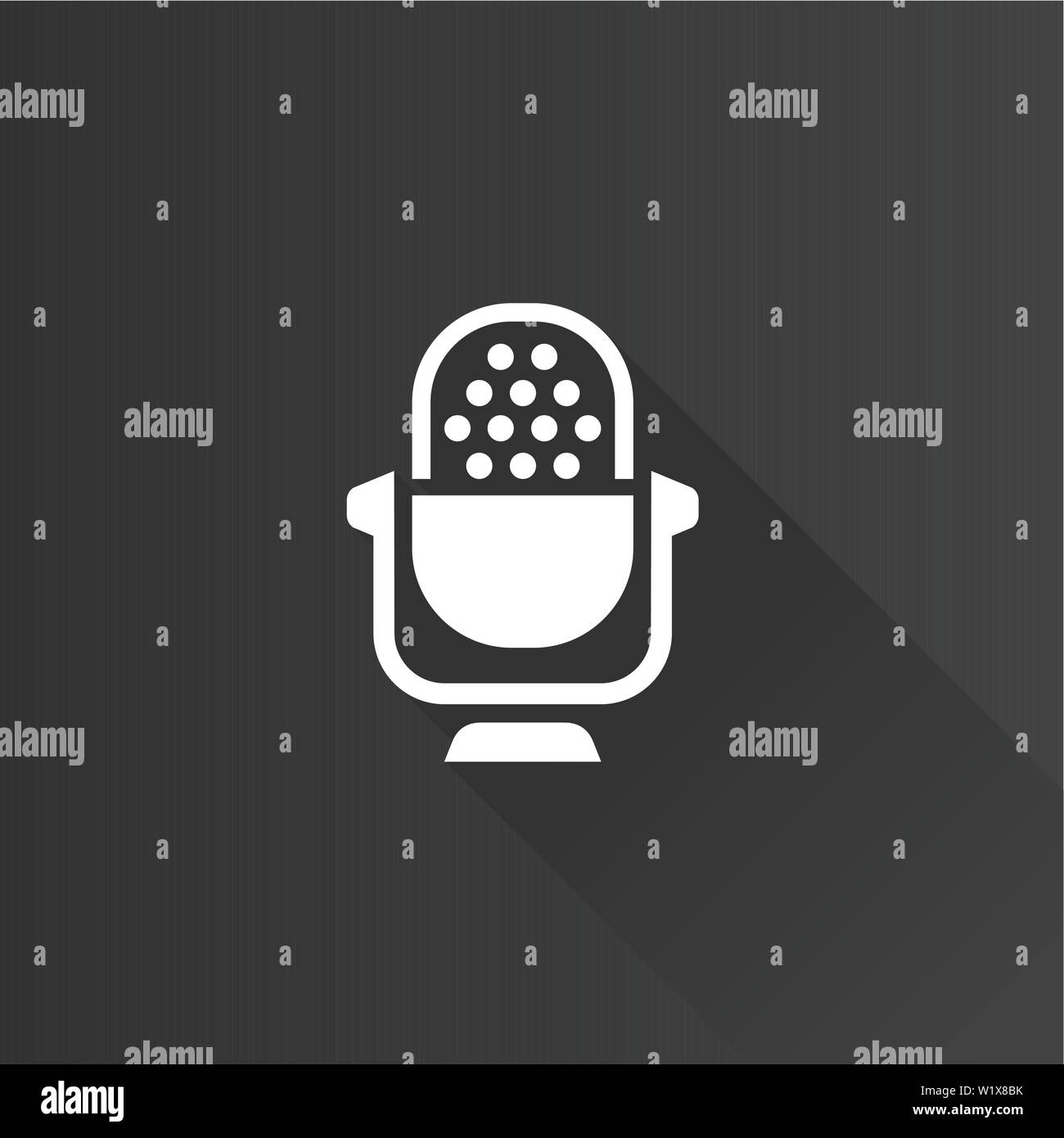 Microphone icon in Metro user interface color style Stock Vector Image ...