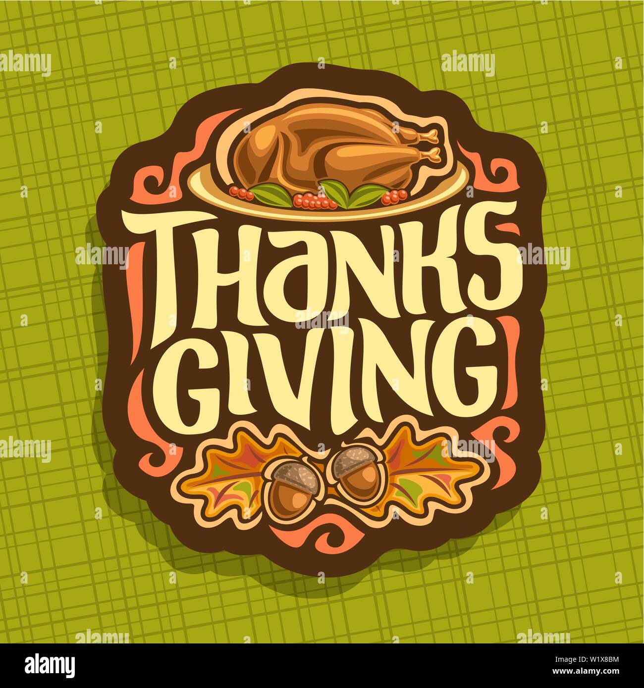 Vector logo for Thanksgiving Stock Vector Image & Art - Alamy