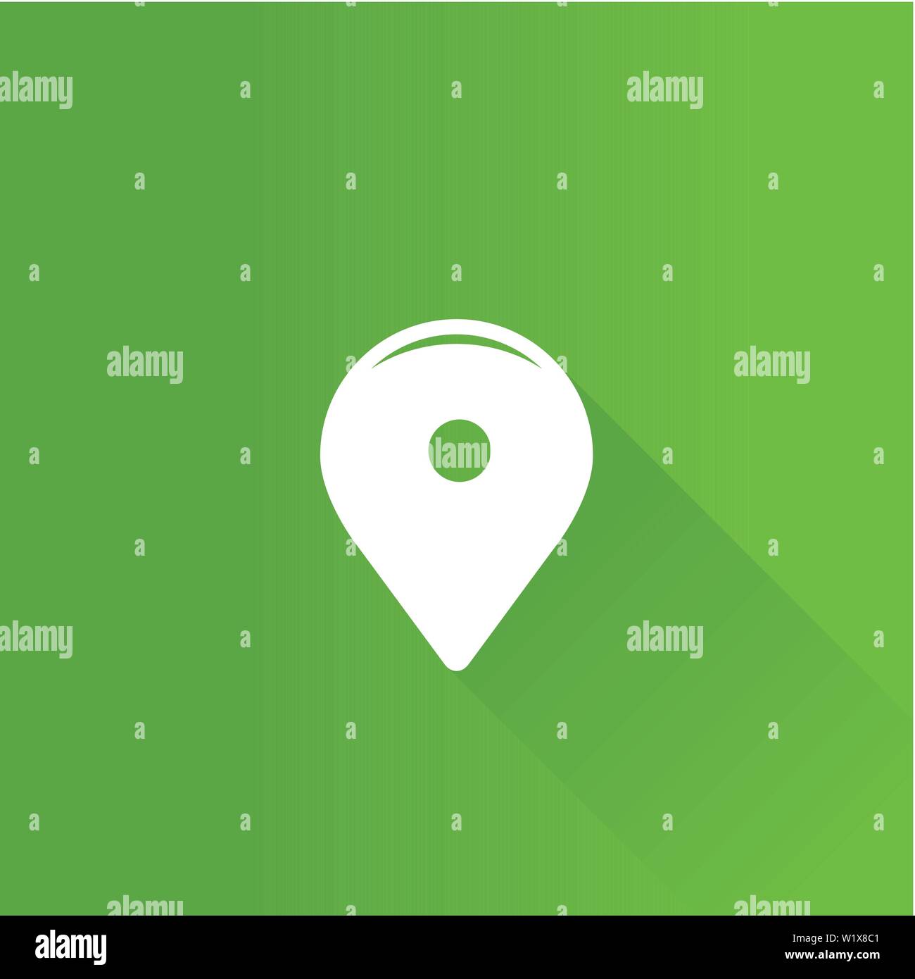 Pin location map icon in Metro user interface color style Stock Vector ...