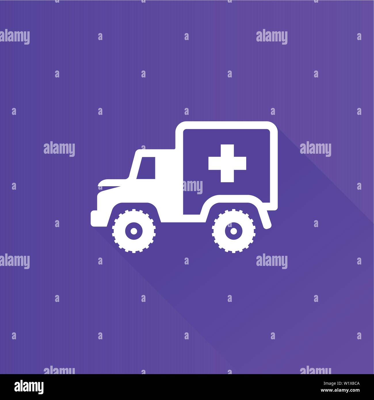 Military ambulance icon in Metro user interface color style. Vintage ...
