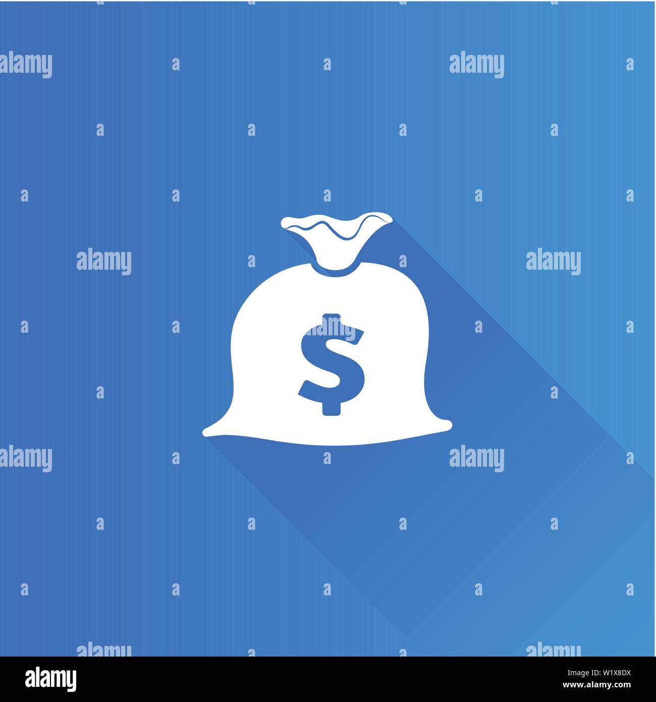 Money sack icon in Metro user interface color style. Finance wealth ...