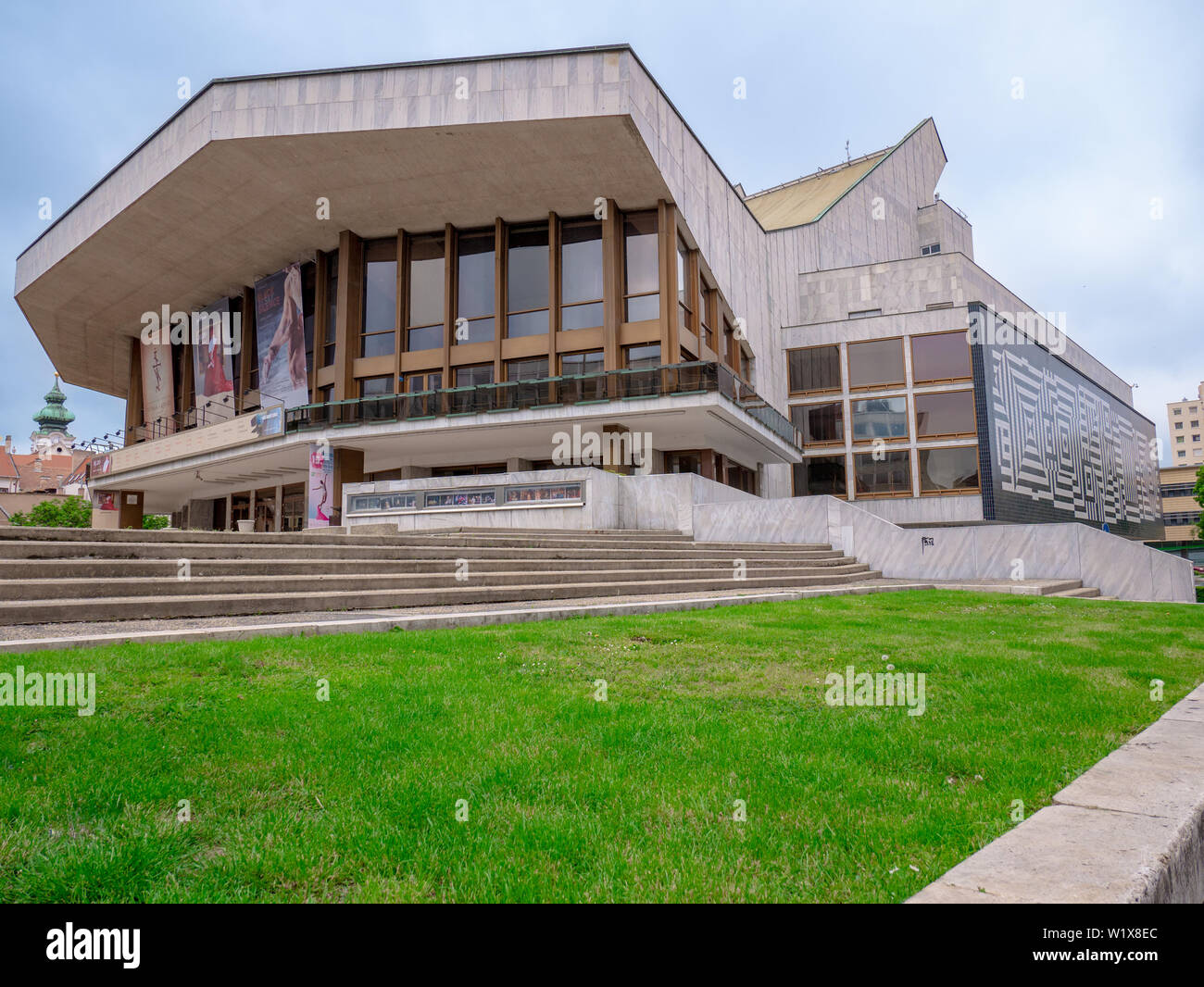 GYOR, HUNGARY 05 13 2019 : National Theater Gyor, the main theater in ...