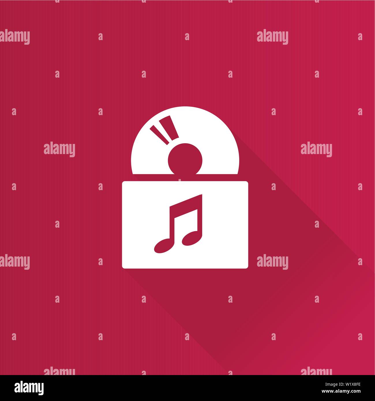 Music album icon in Metro user interface color style. Music release ...