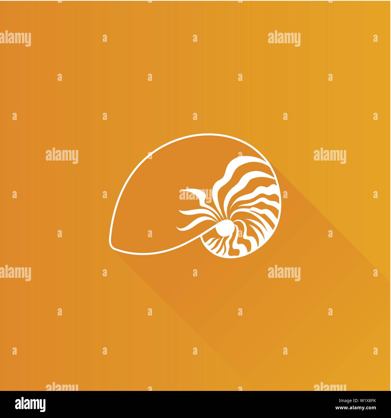 Nautilus icon in Metro user interface color style. Sea creature mollusk ...