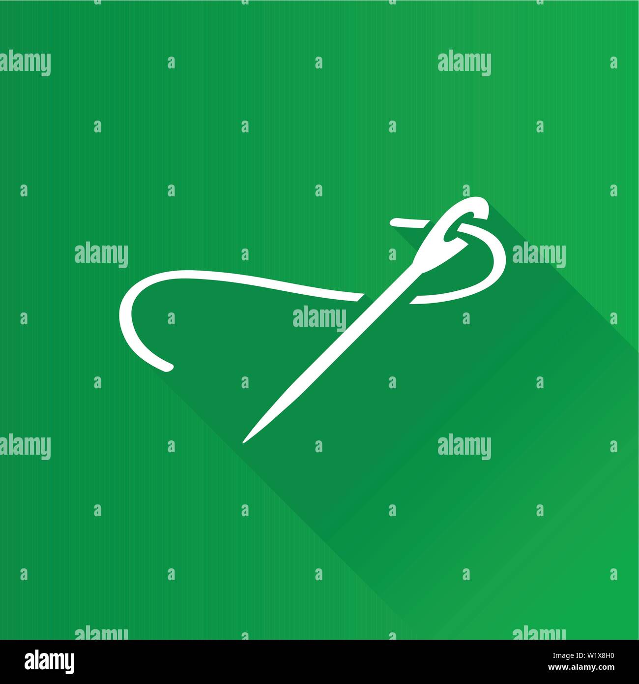 Needle icon in Metro user interface color style. Fashion industry ...