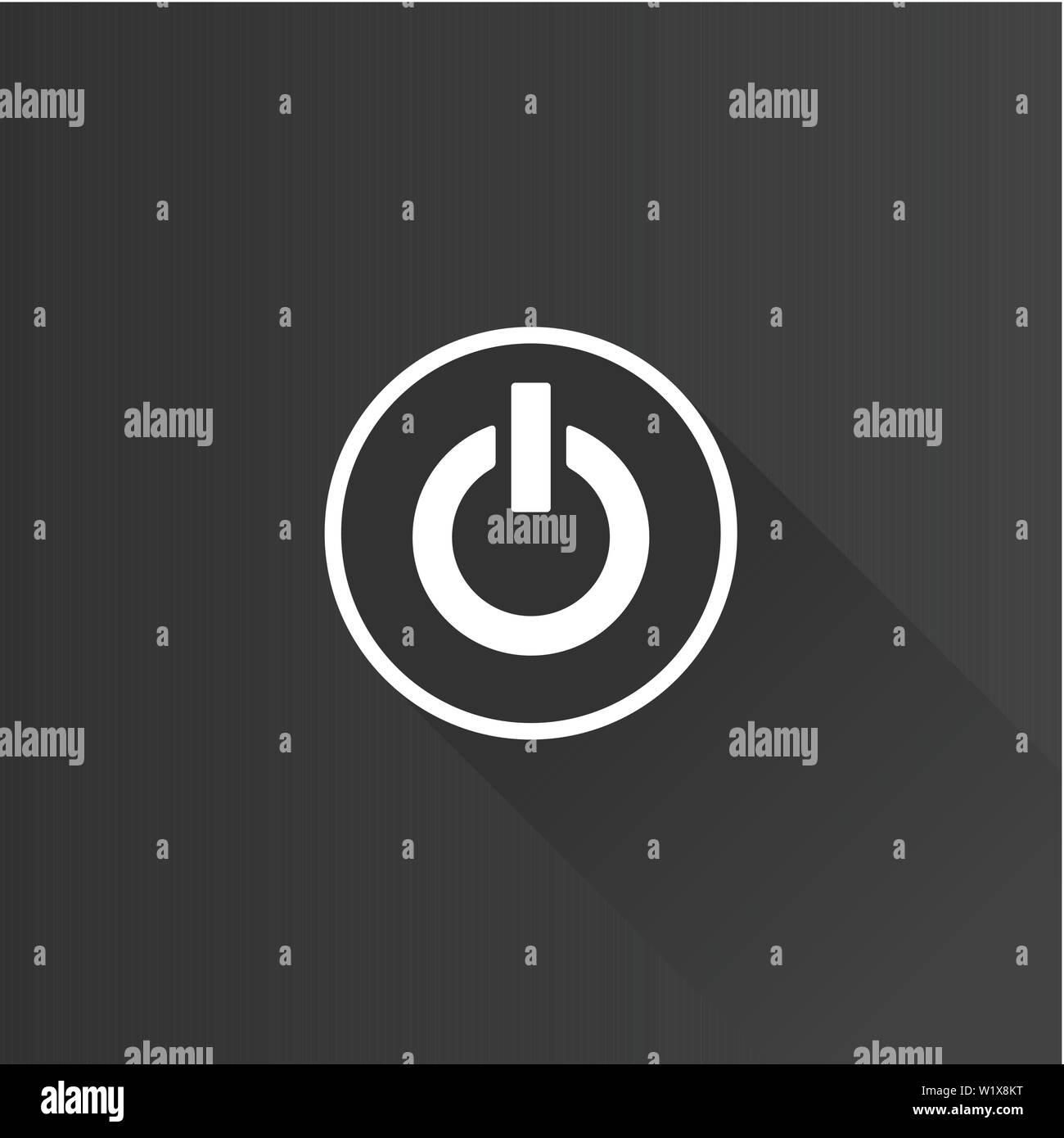 Power button icon in Metro user interface color style. Electronic ...
