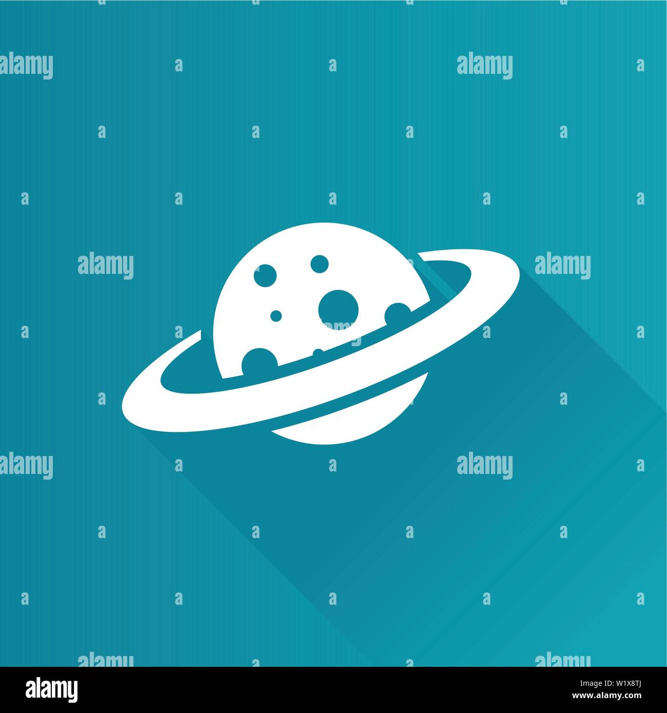 Planet Saturn icon in Metro user interface color style. Plasma belt ...