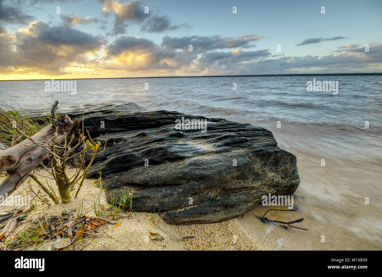 A sunrise around the Lake Cootharaba, Queensland Stock Photo - Alamy