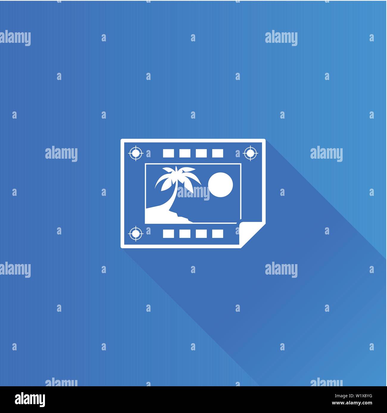 Print proof icon in Metro user interface color style. Paper ...