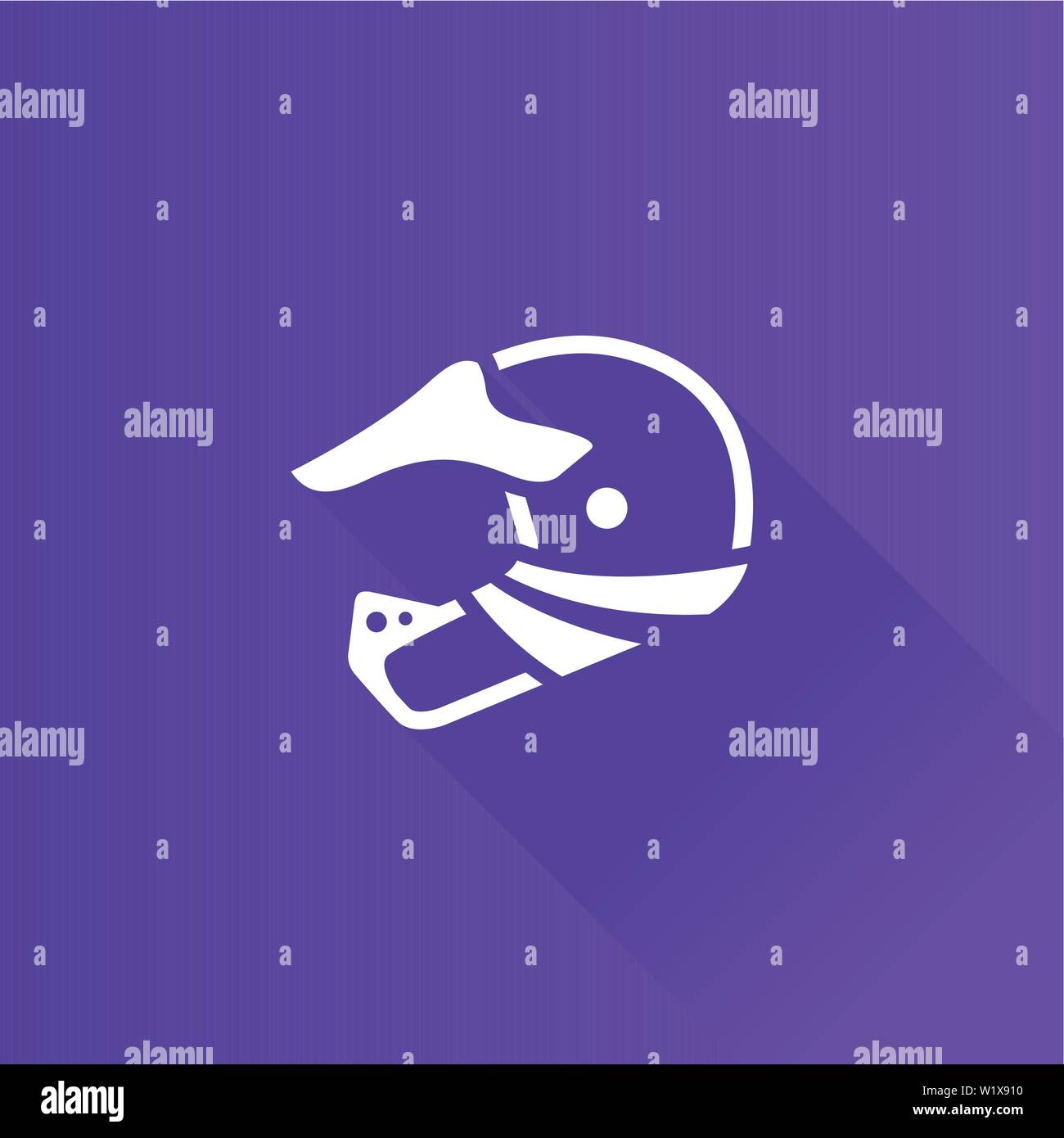 Motorcycle helmet icon in Metro user interface color style. Sport head ...