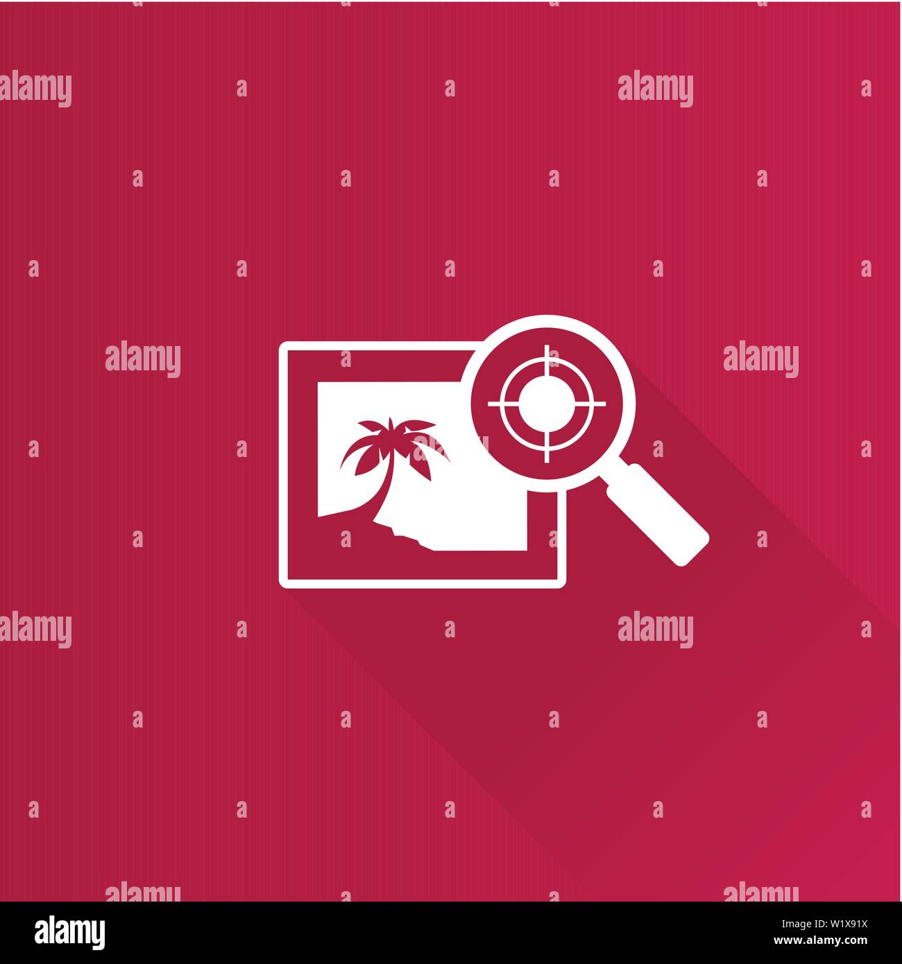 Printing quality control icon in Metro user interface color style ...