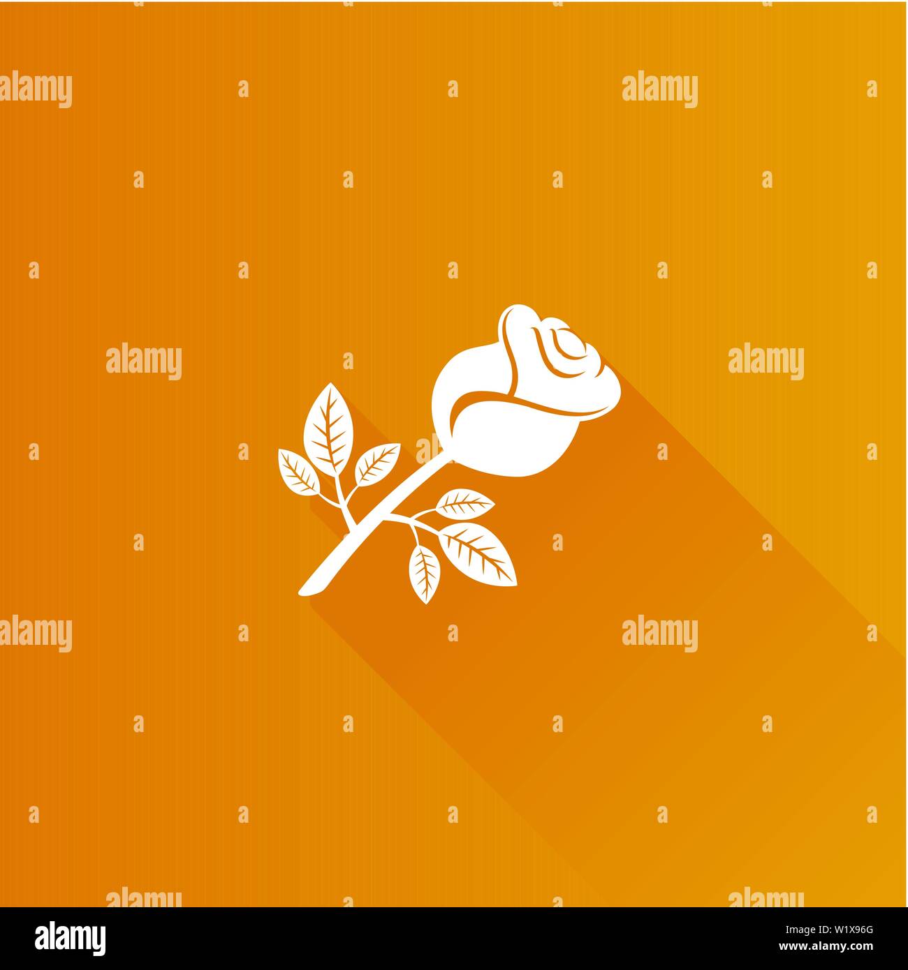 Rose icon in Metro user interface color style. Flower plant romantic ...