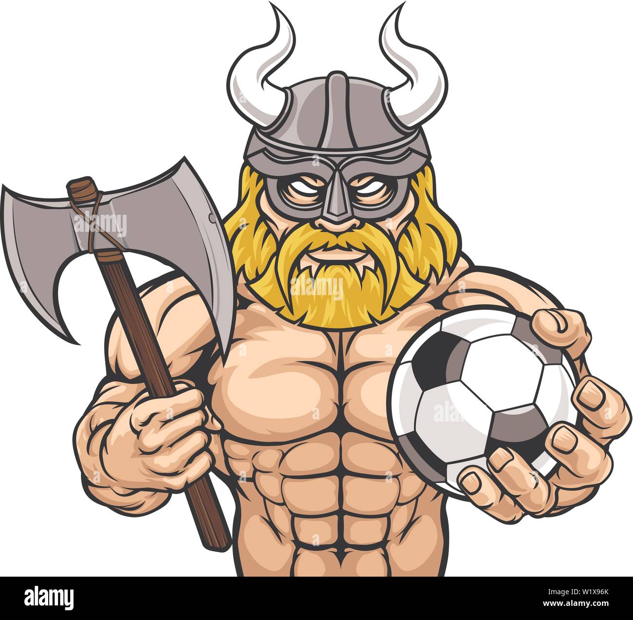 Viking Soccer Football Sports Mascot Stock Vector Image & Art - Alamy