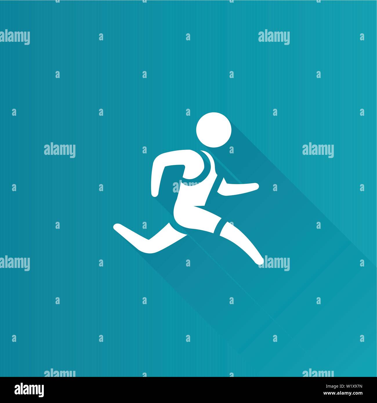 Running athlete icon in Metro user interface color style. Marathon ...