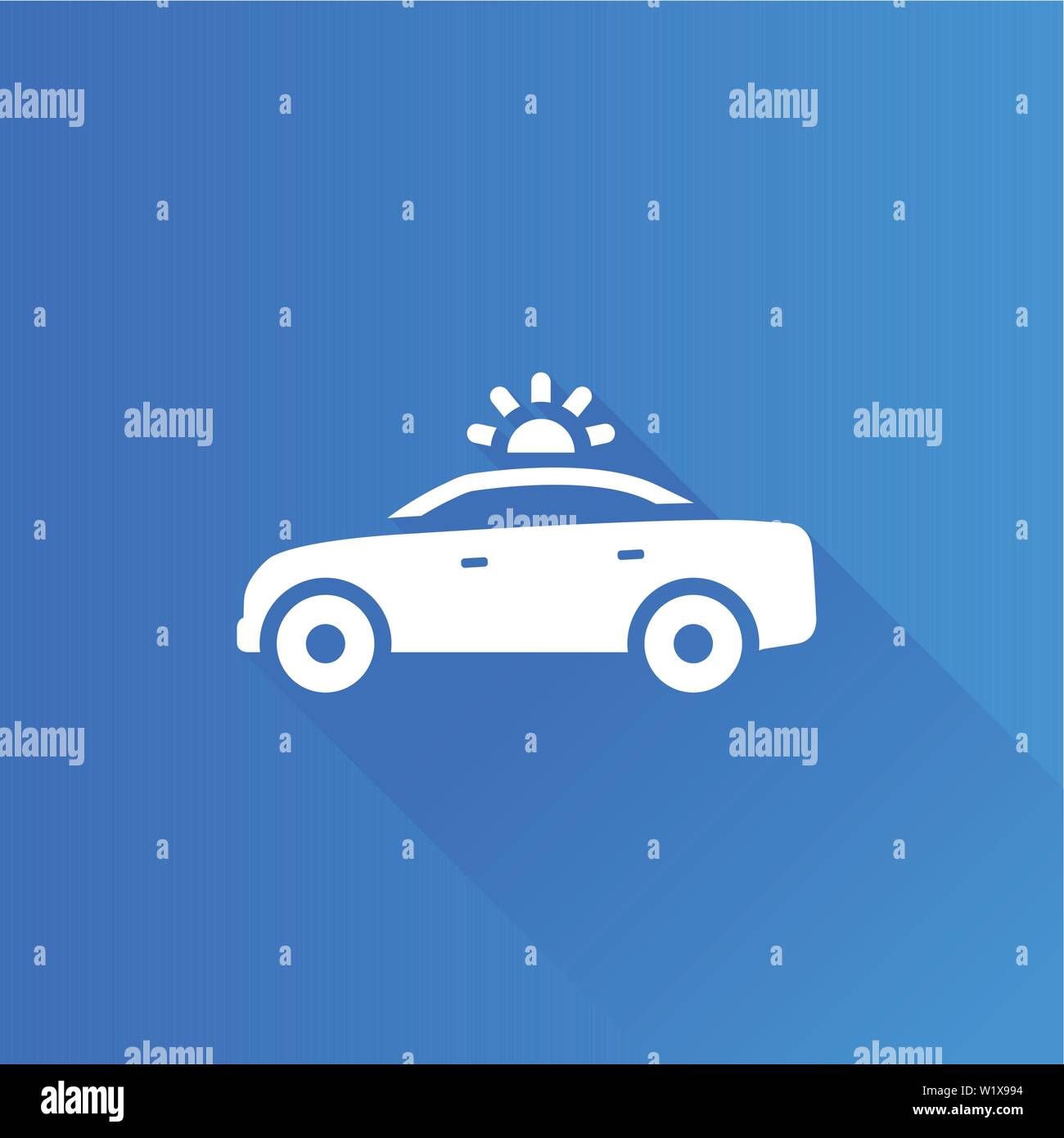 Safety car icon in Metro user interface color style. Race rally control ...