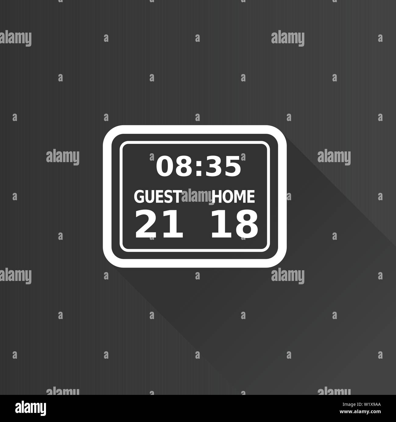 Score board icon in Metro user interface color style. Sport technology ...