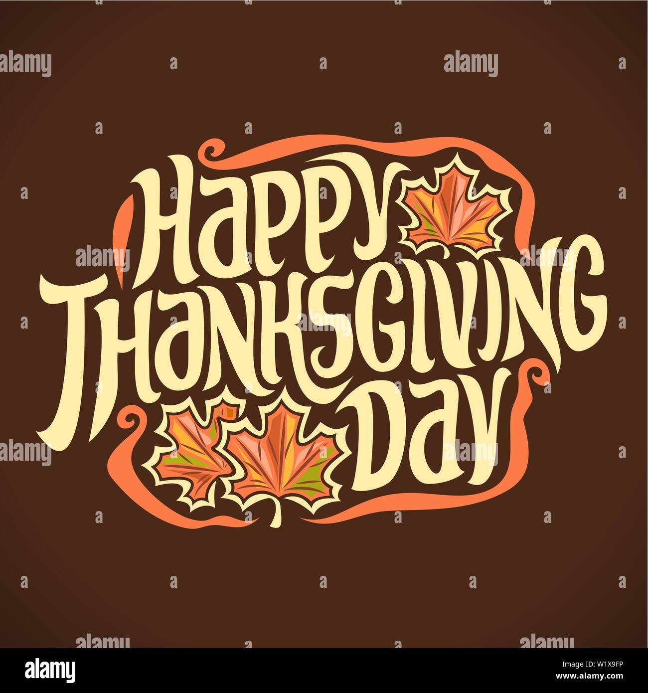 Happy thanksgiving day quote Stock Vector Images - Alamy