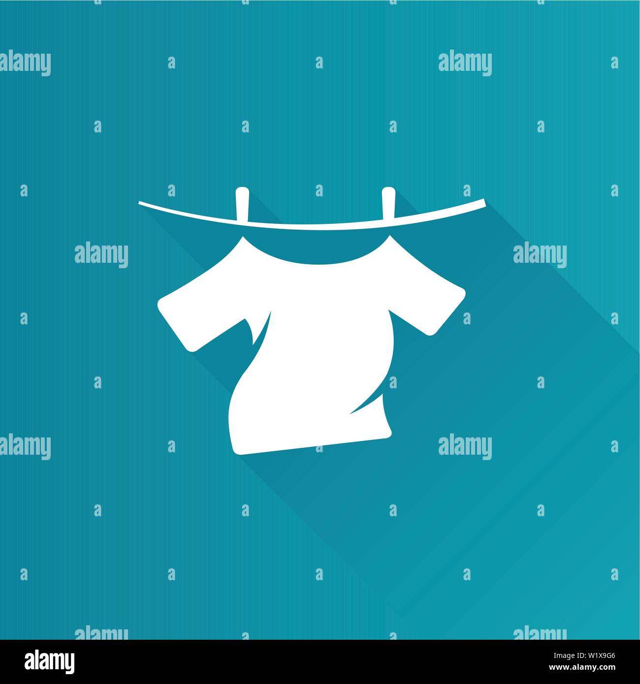Clothes hang icon in Metro user interface color style. Laundry cleaning ...