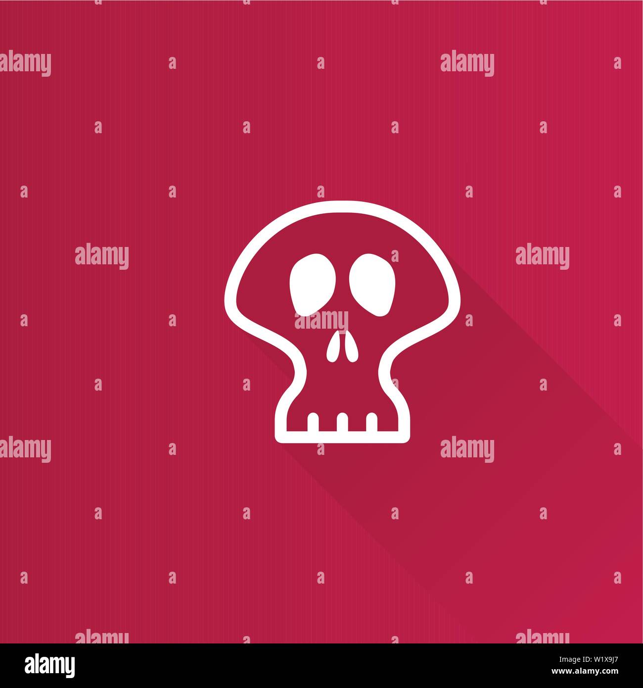 Skeleton icon in Metro user interface color style. Skull Halloween ...