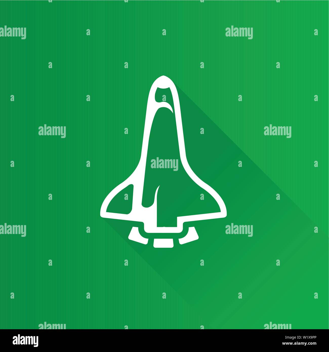 Space shuttle icon in Metro user interface color style. Exploration ...