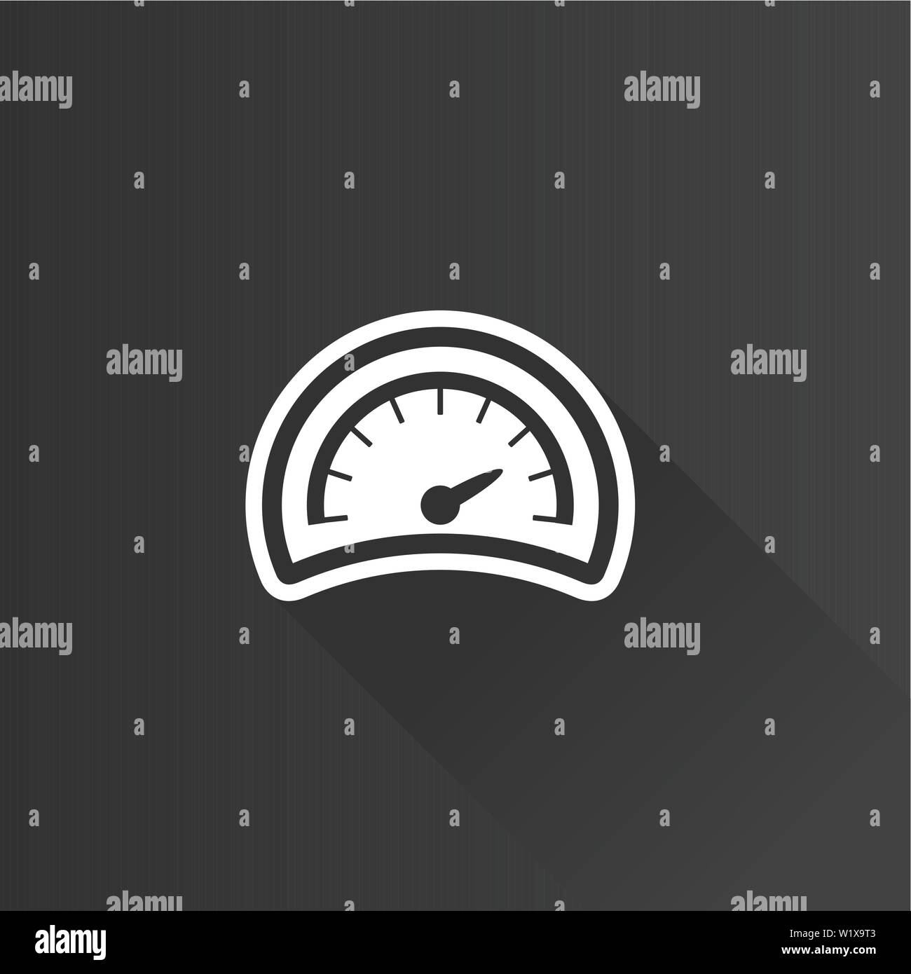 Dashboard Icon In Metro User Interface Color Style Control Panel Odometer Speedometer Stock