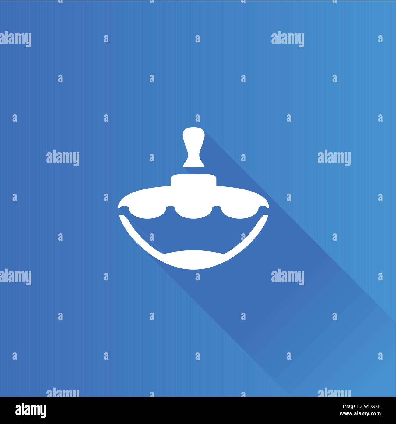 Top toy icon in Metro user interface color style. Spinning children ...