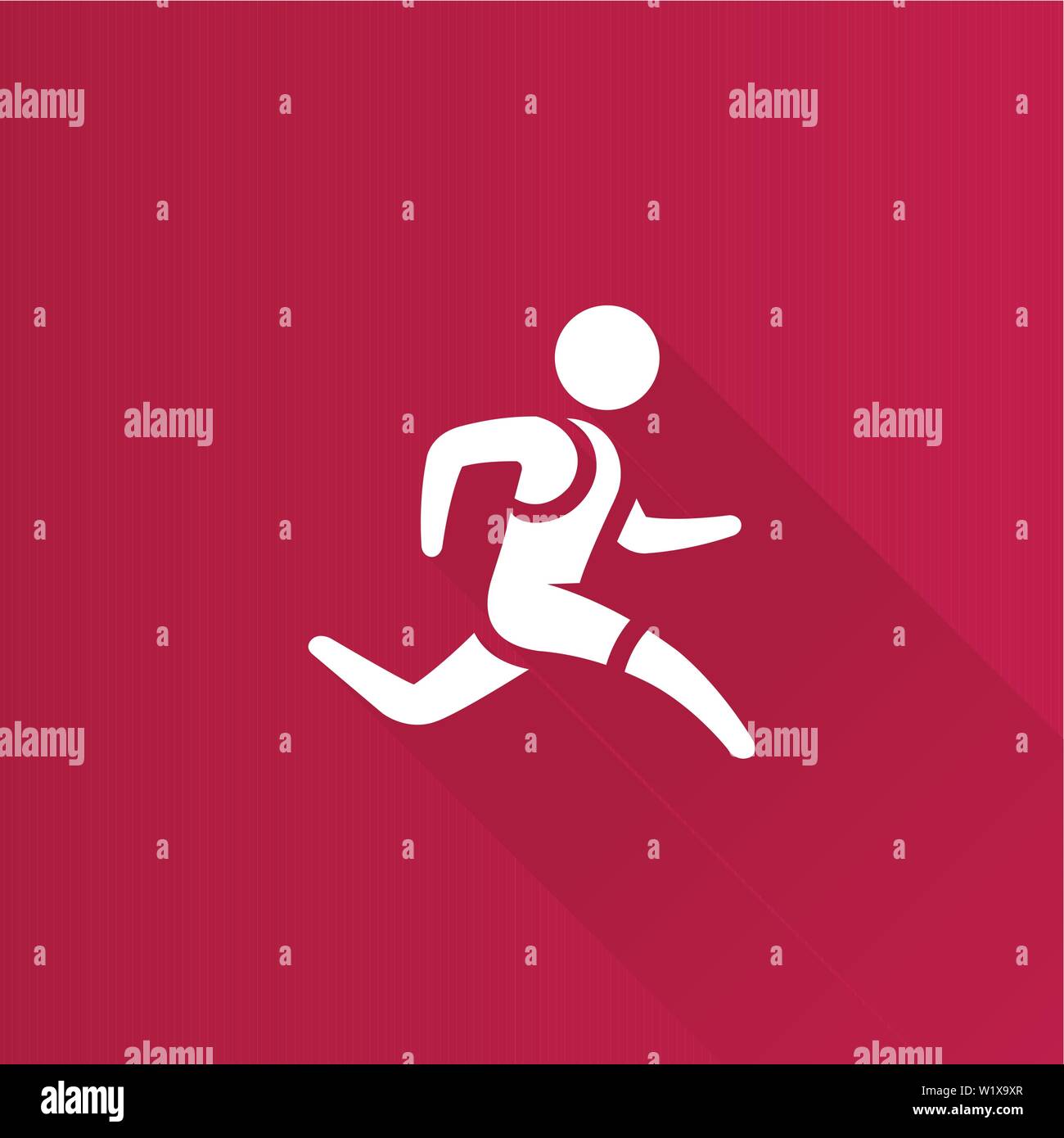 Running athlete icon in Metro user interface color style. Marathon ...