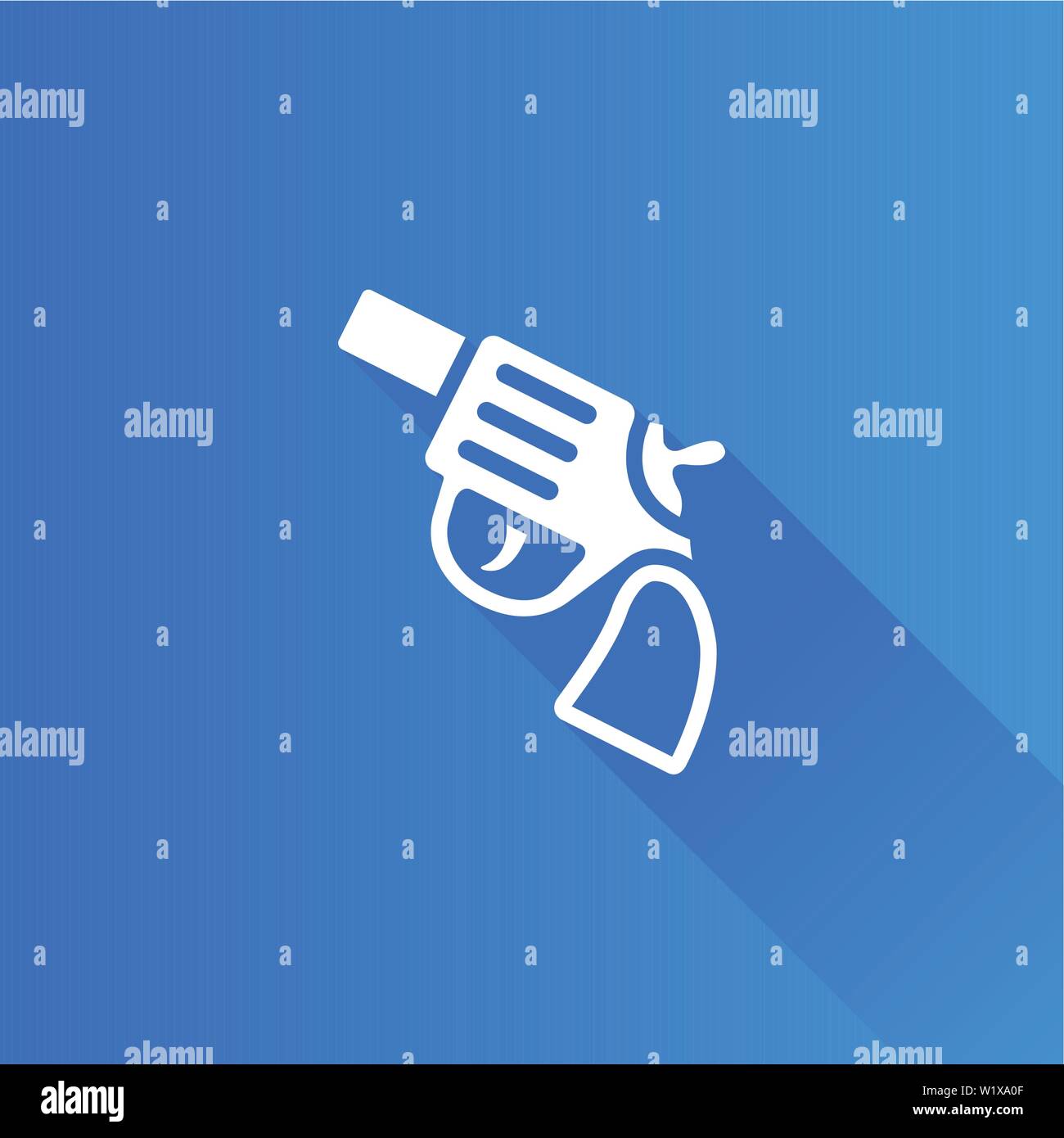 Revolver gun icon in Metro user interface color style. Handgun police ...