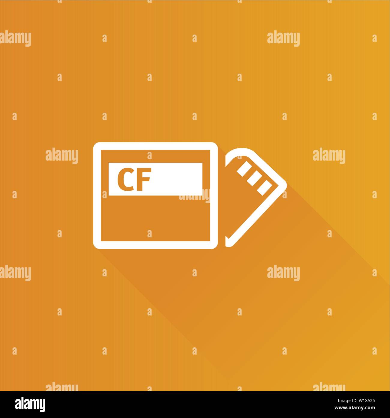 Compact flash and SD card icon in Metro user interface color style ...