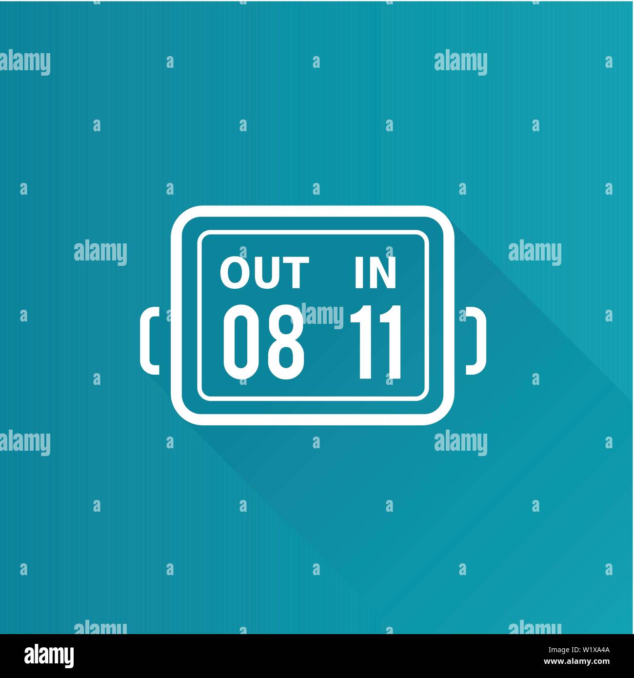 Player substitution board icon in Metro user interface color style ...