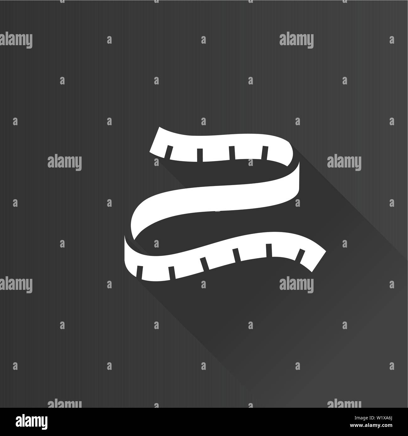 Measuring tape icon in Metro user interface color style. Fashion ...