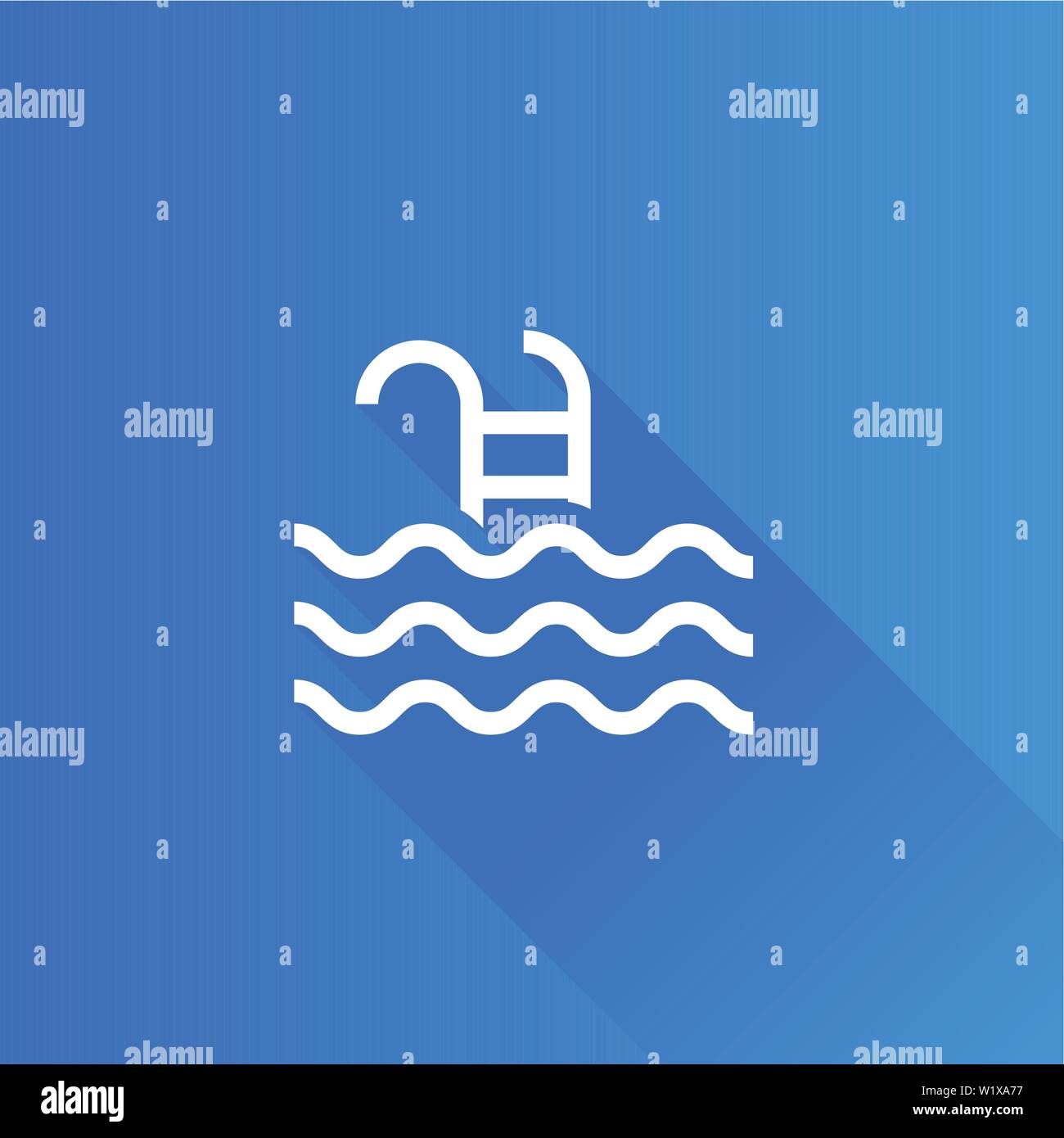 Swimming pool icon in Metro user interface color style. Athlete fitness ...