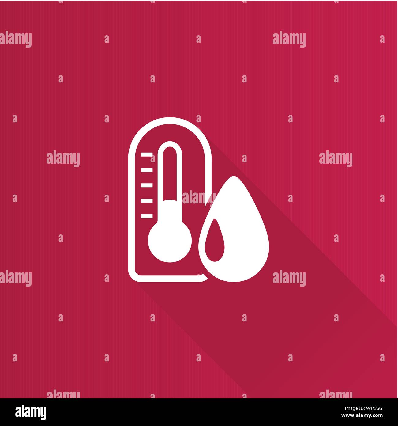 Thermometer icon in Metro user interface color style. nature ...