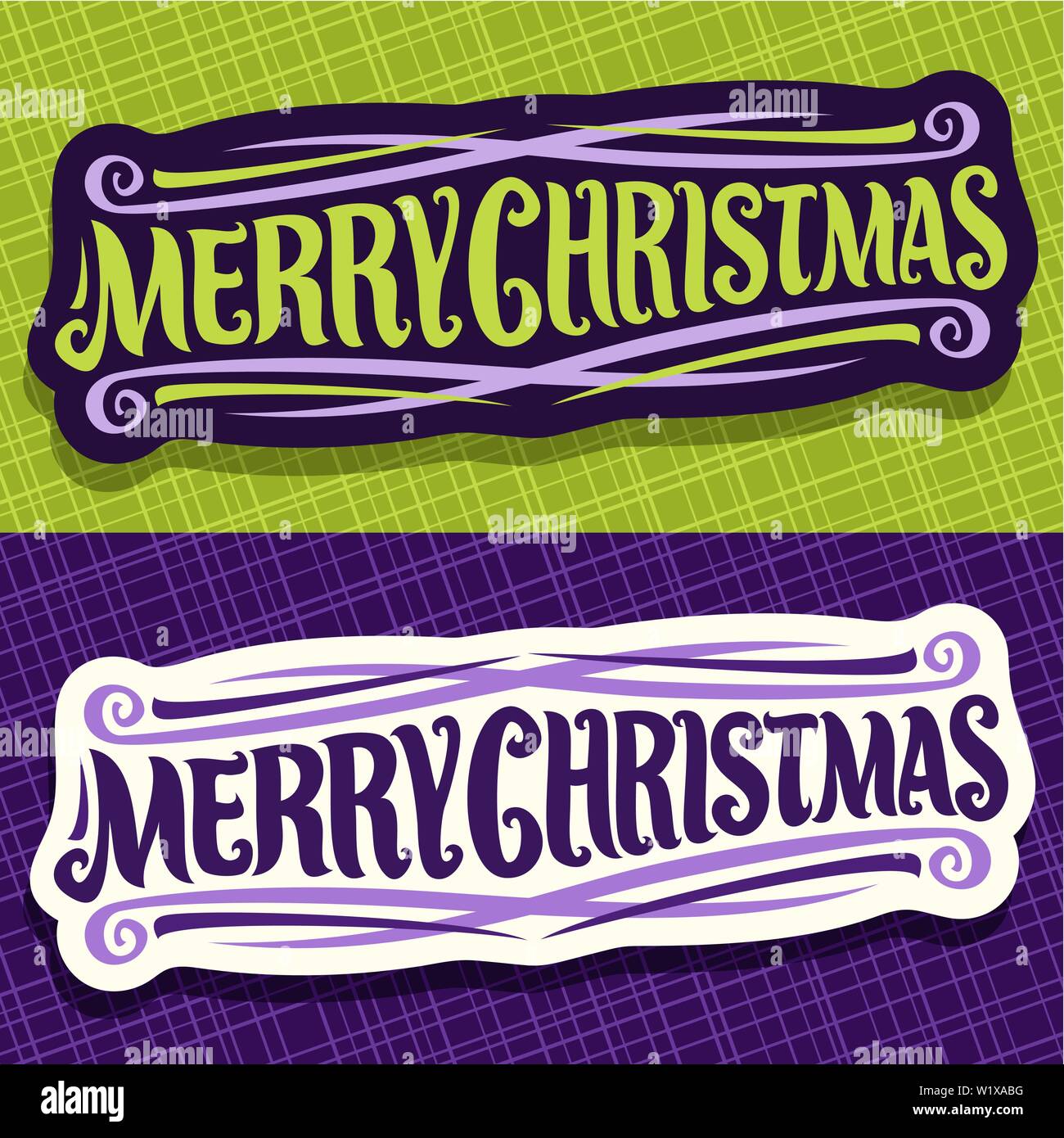 Merry christmas sign hand Stock Vector Images - Alamy