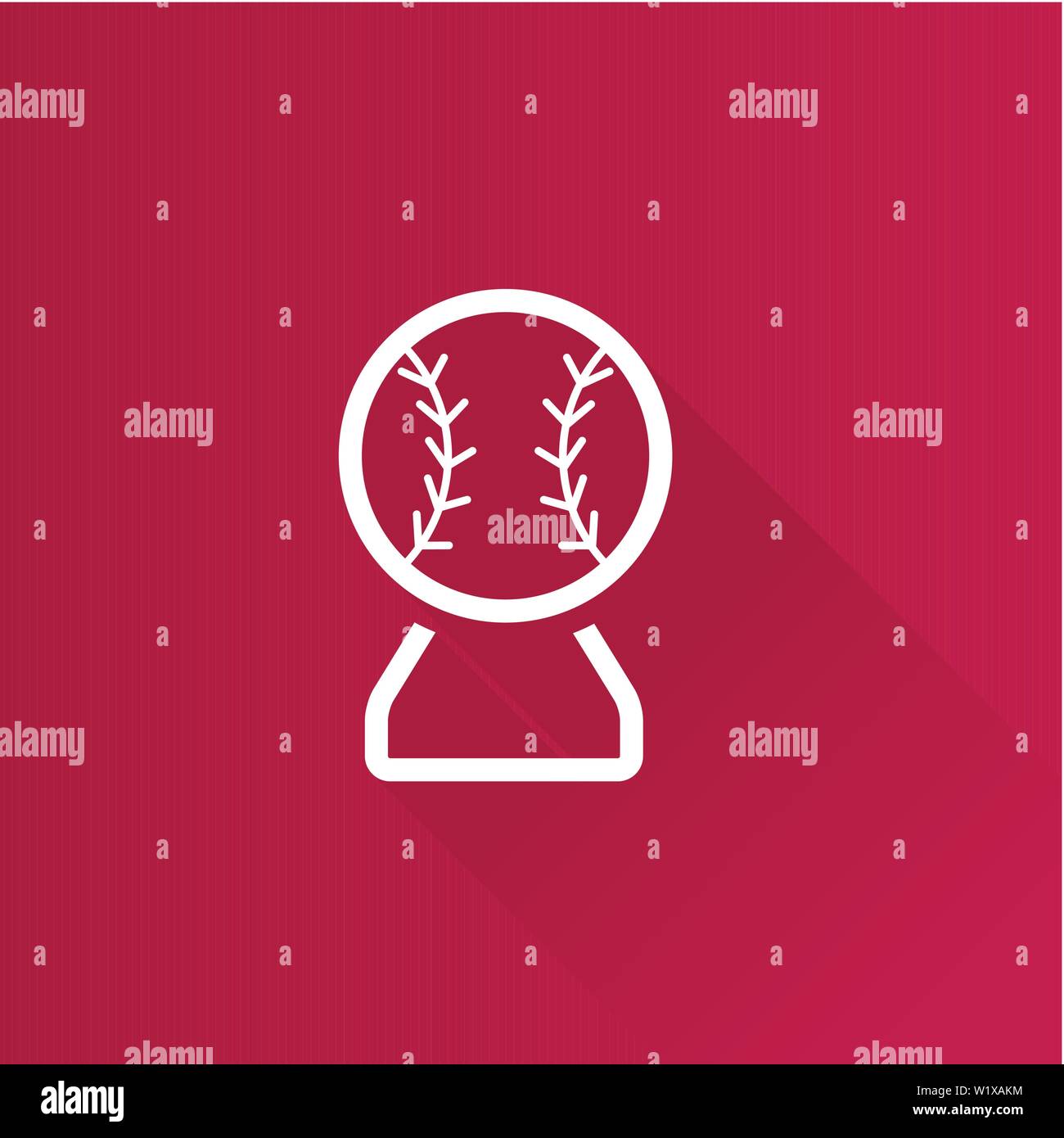 Baseball trophy icon in Metro user interface color style. Sport ...
