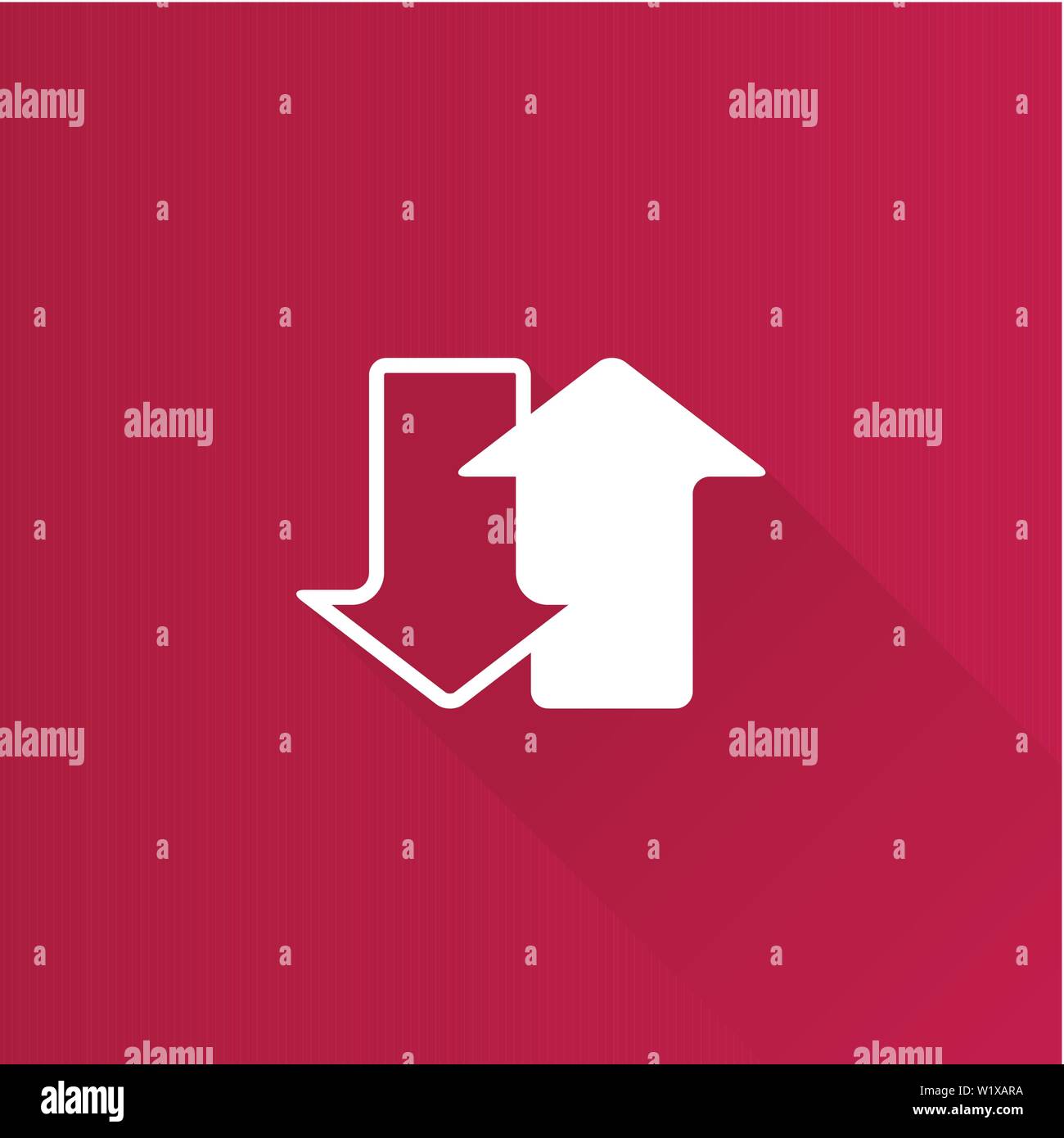Arrows icon in Metro user interface color style. Communication data ...