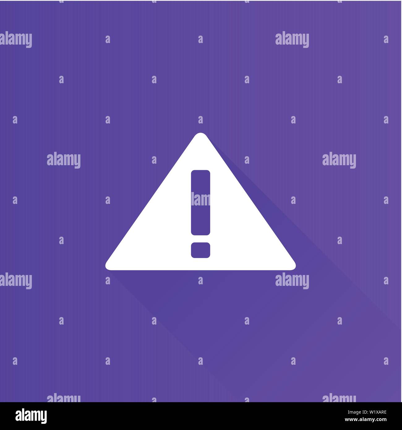 Warning sign icon in Metro user interface color style. triangle safety ...