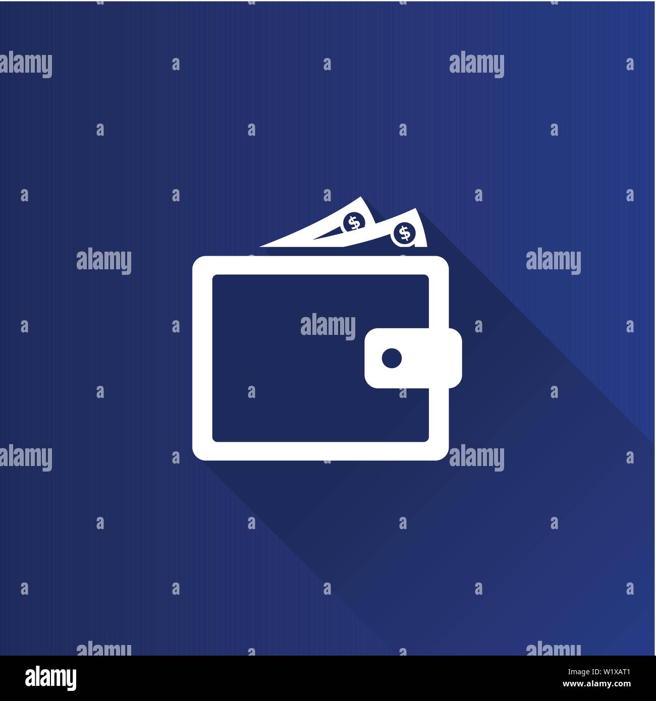 Wallet icon in Metro user interface color style. Money case cash ...