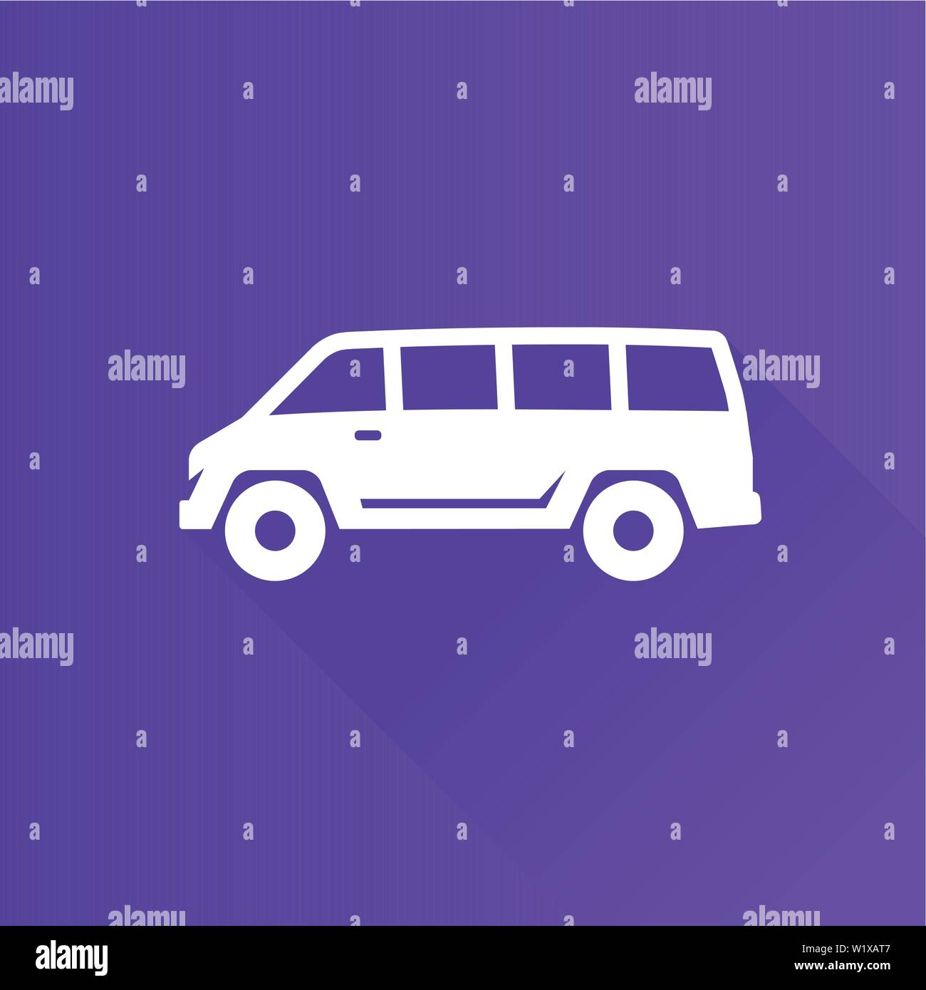 Car icon in Metro user interface color style. Van delivery bus Stock ...