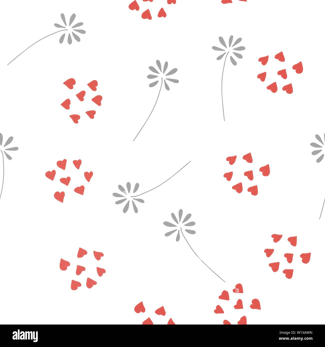 Seamless pattern background of simple elements. Doodle hand drawn ...