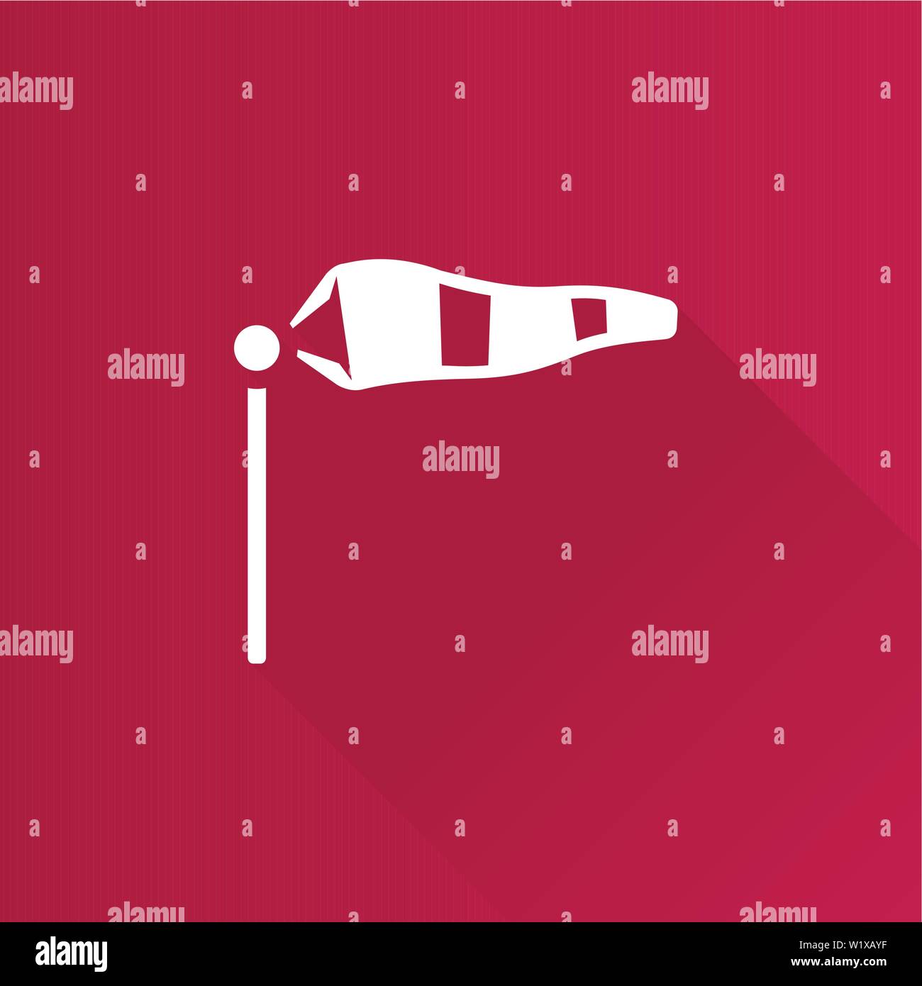 Windsock icon in Metro user interface color style. Air wind direction ...