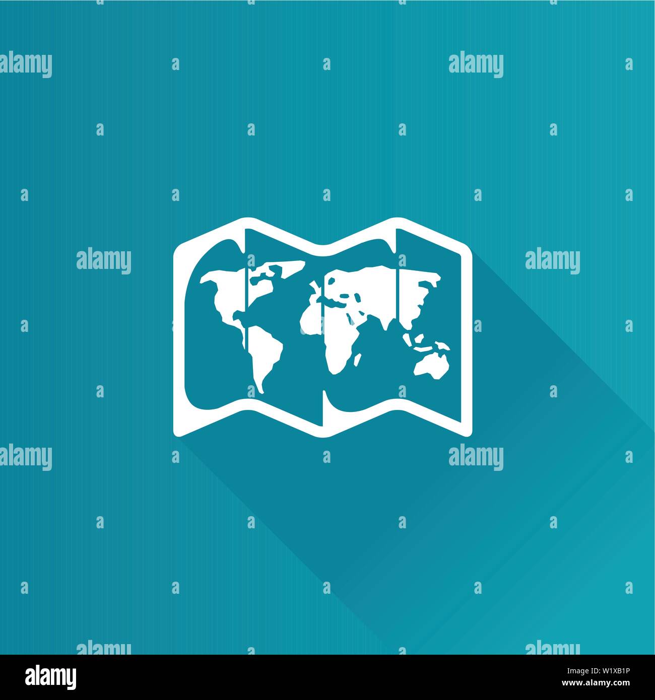 Map icon in Metro user interface color style. Location info GPS Stock ...